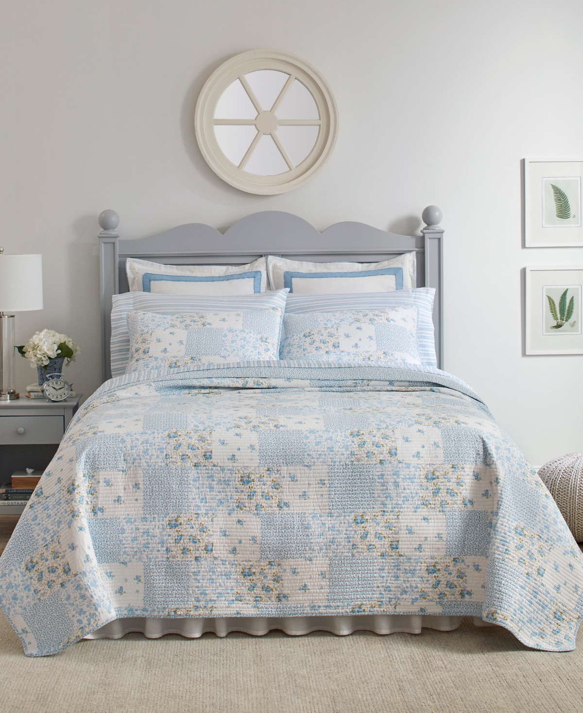 Click here for Laura Ashley Kenna Cotton Reversible 3-Pc. Quilt S... prices