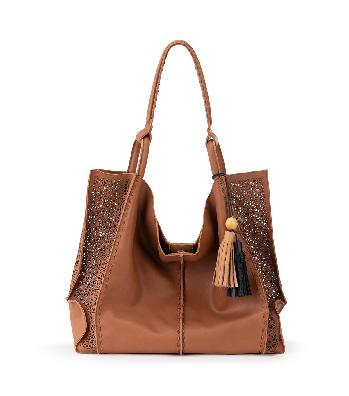 Click here for Los Feliz Tote - Tobacco Moroccan Lasercut prices