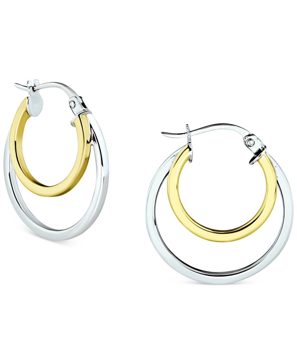 Click here for Giani Bernini Double Hoop Earrings in Sterling Sil... prices