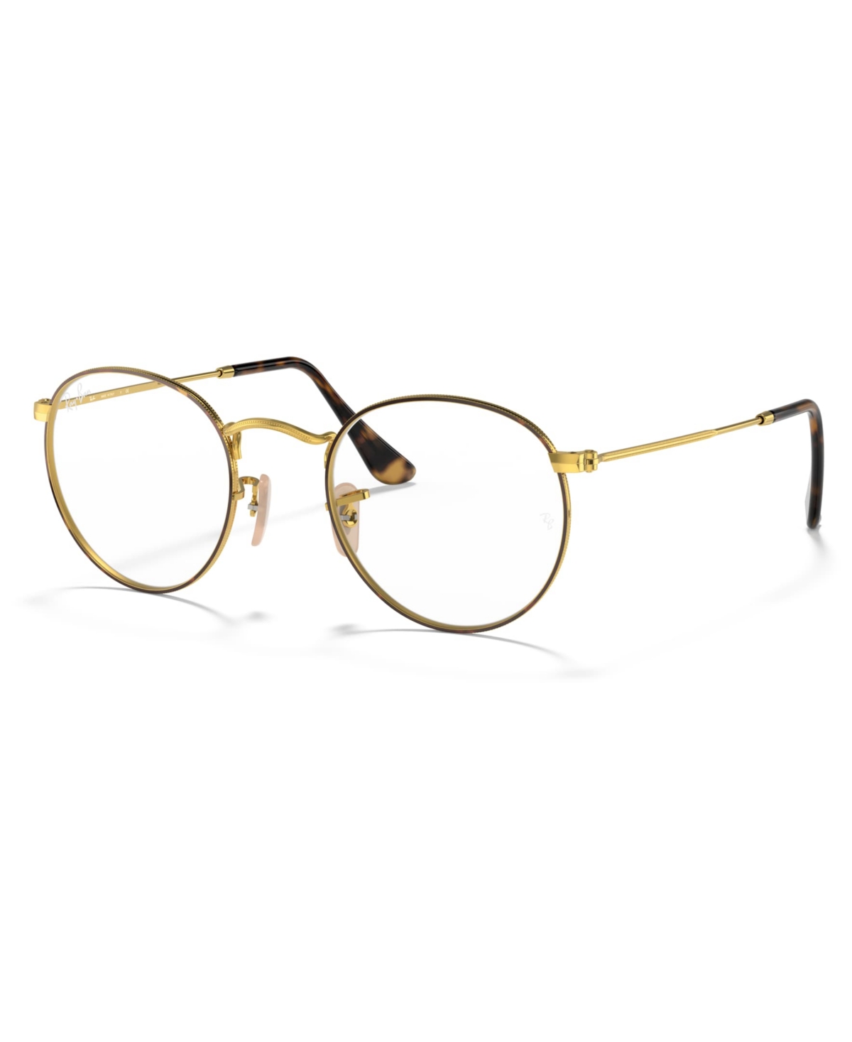 Click here for Ray-Ban RX3447V Unisex Round Eyeglasses - Tortoise prices