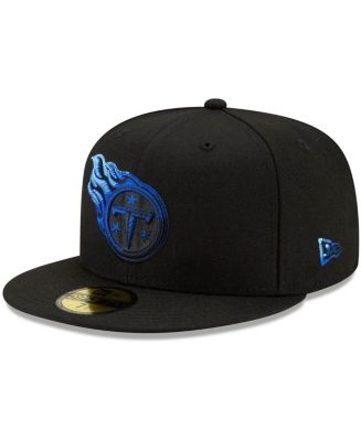 Men's Black Tennessee Titans Logo Color Dim 59FIFTY Fitted Hat - Macy's