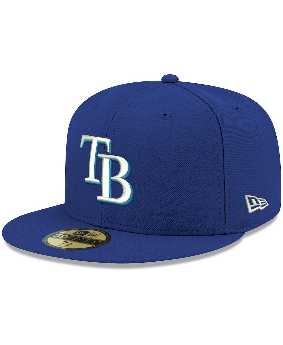 Click here for Mens Royal Tampa Bay Rays Logo White 59FIFTY Fitte... prices