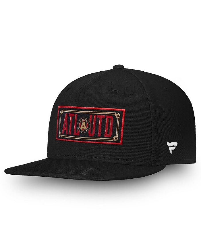 Fanatics Men's Black Atlanta United FC Hometown Adjustable Snapback Hat ...