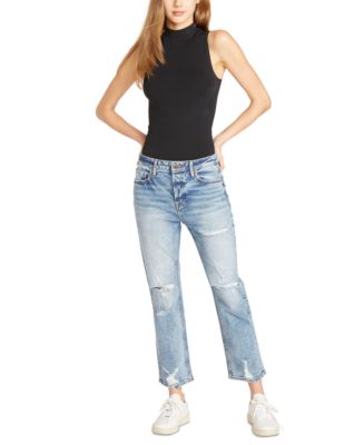 Vigoss Jeans Stevie Ripped Cropped Jeans - Macy's