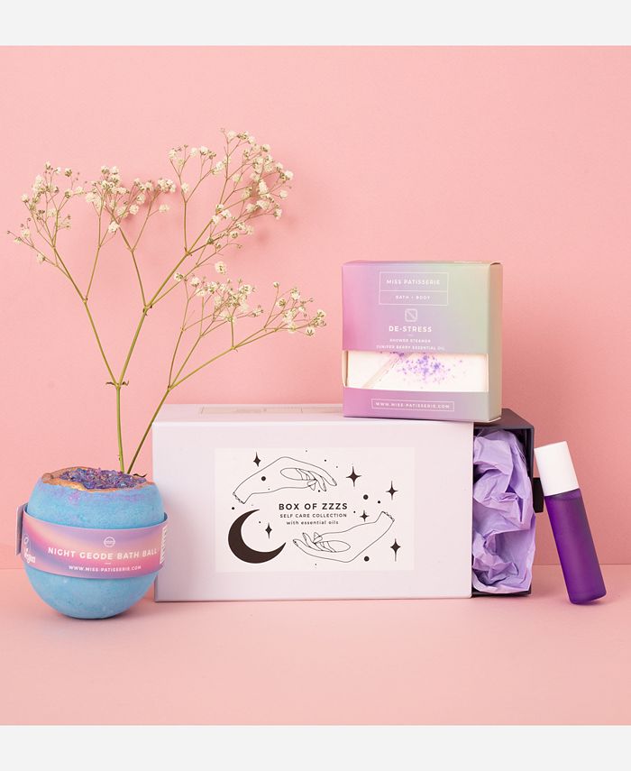 Miss Patisserie Box Of Zzz Shower Steamer, Bath Bomb, Oil Gift Set - Macy's