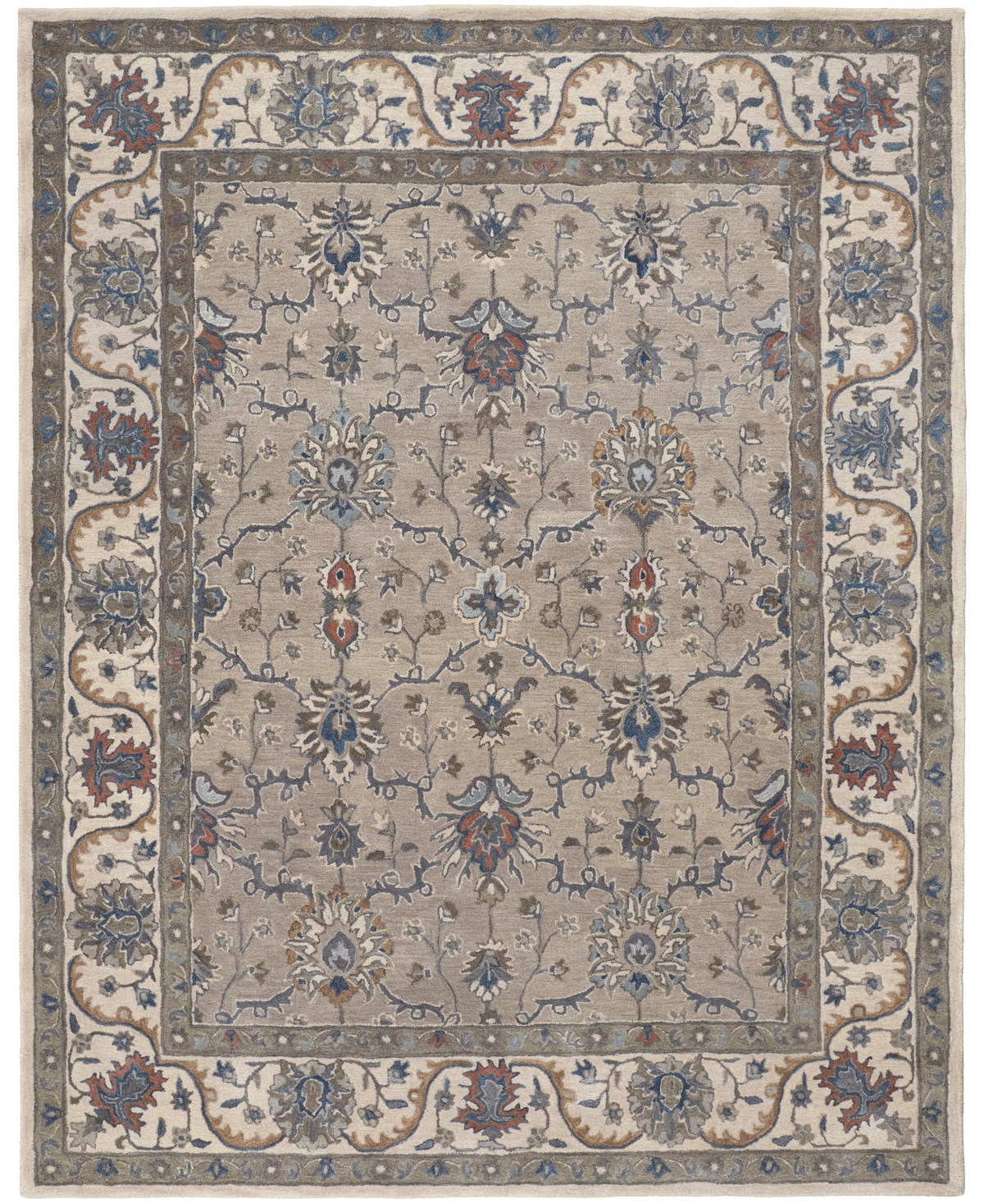 Click here for Feizy Rylan R8640 8 x 10 Area Rug - Gray  Blue prices