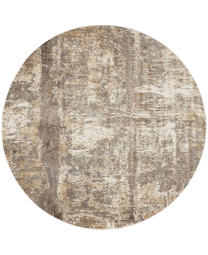 Feizy Parker R3701 7'9" x 7'9" Round Area Rug - Macy's