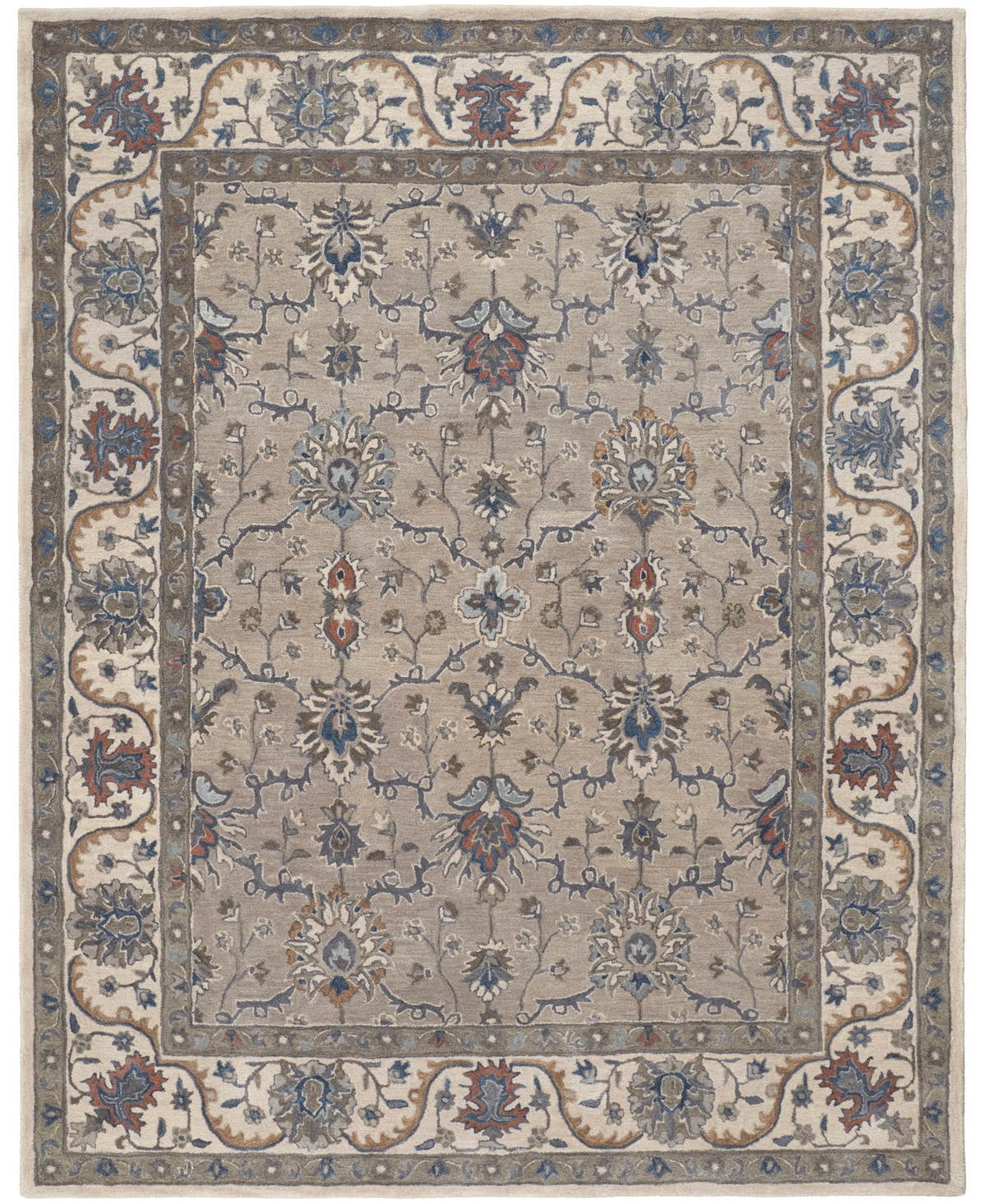 Click here for Feizy Rylan R8640 2 x 3 Area Rug - Gray  Blue prices