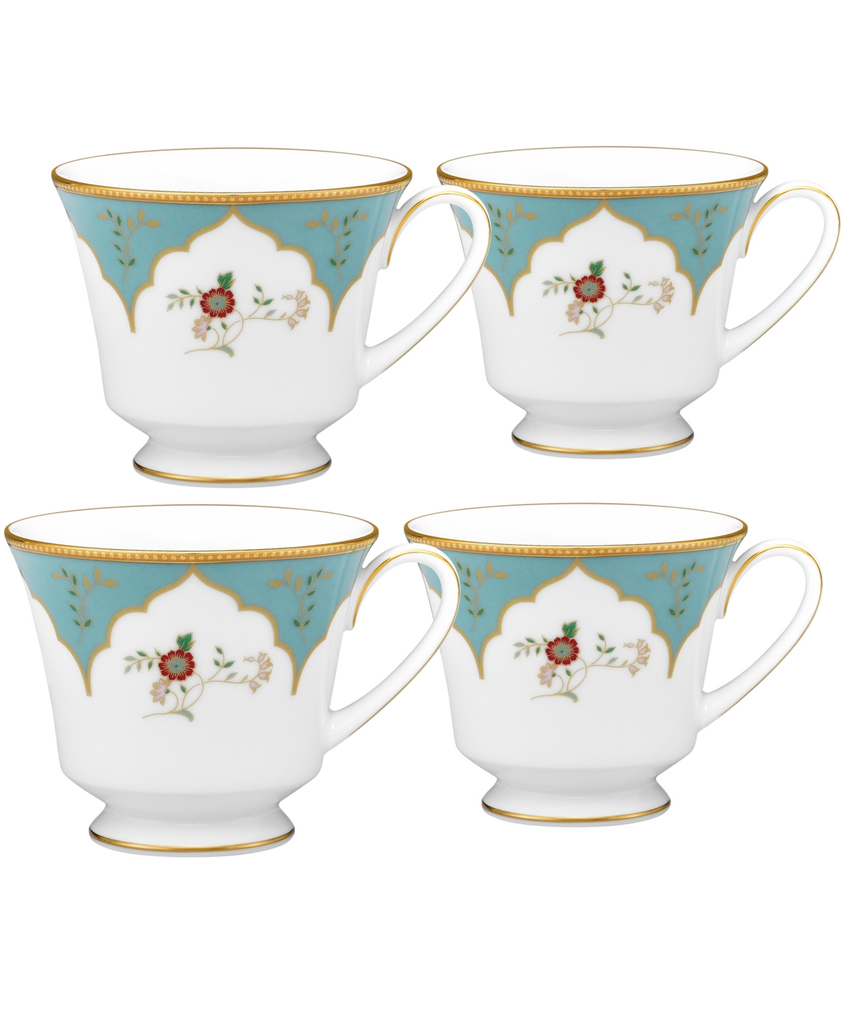 Click here for Noritake Lodis Morning 8 Oz Cups  Set of 4 - White... prices