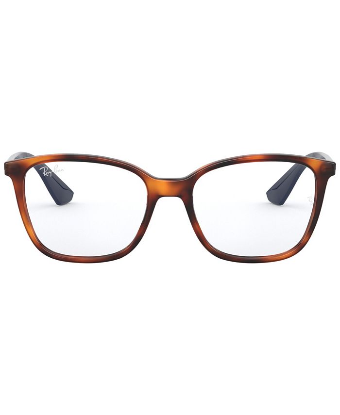Ray-Ban RB7066 Unisex Square Eyeglasses - Macy's