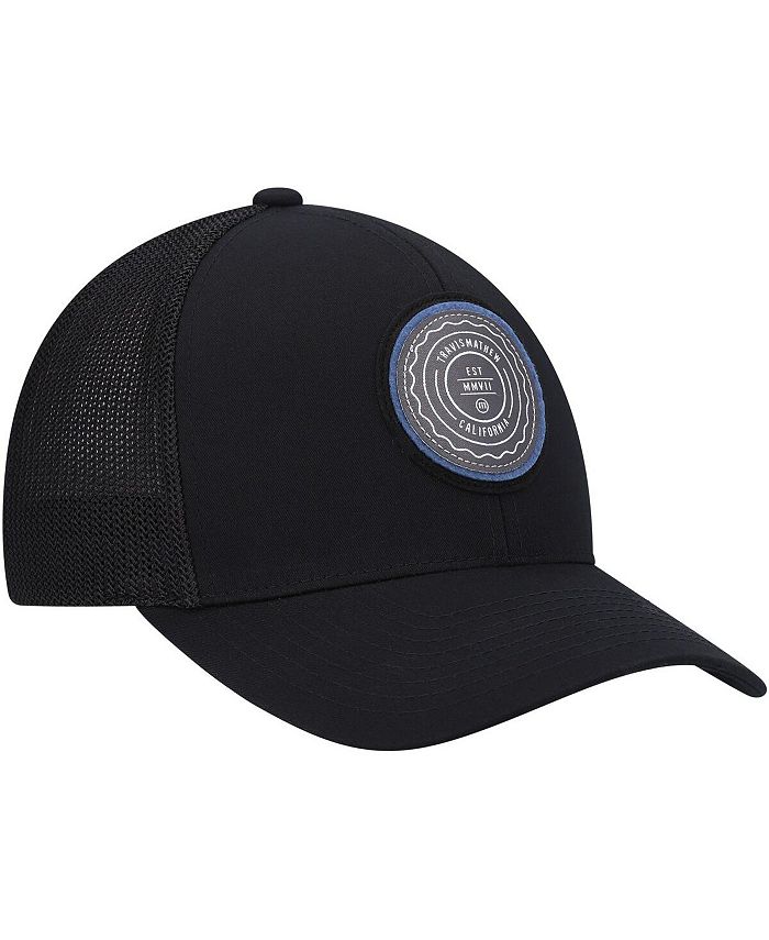 Travis Mathew Men's Black The Patch Trucker Snapback Hat - Macy's