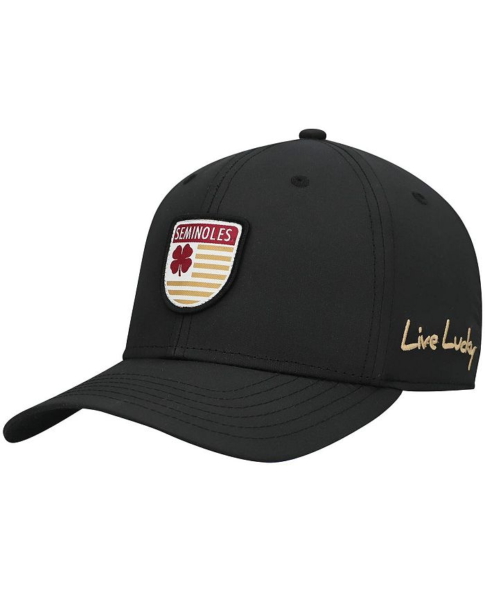 Black Clover Men's Black Florida State Seminoles Nation Shield Snapback ...
