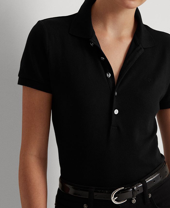 Lauren Ralph Lauren Monogram Mesh Polo And Reviews Tops Women Macys