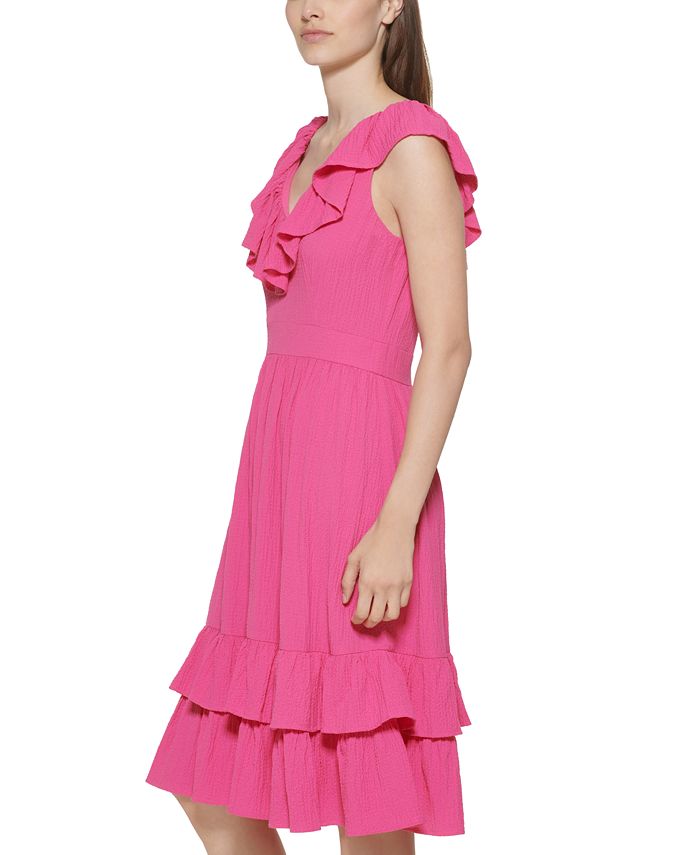 Calvin Klein Women's Ruffled A-Line Dress - Macy's