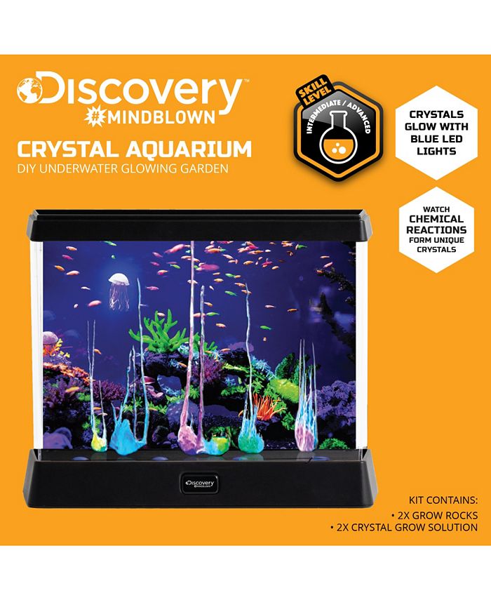 Discovery #MINDBLOWN Crystal Aquarium Tank DIY Underwater Garden - Macy's
