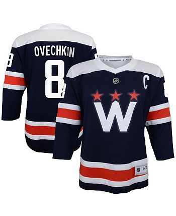 Outerstuff Big Boys Alexander Ovechkin Navy Washington Capitals 2020/21 Alternate Replica Player ...