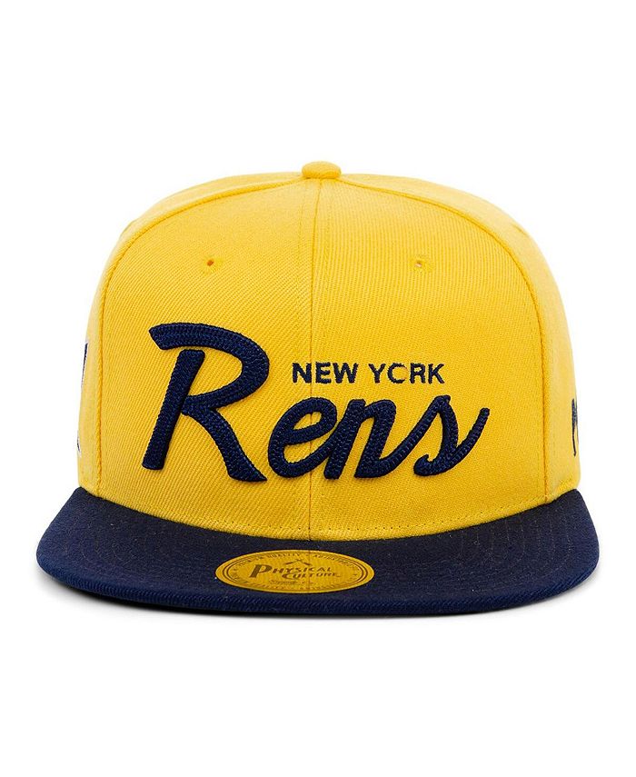 Physical Culture Men's Gold New York Rens Black Fives Snapback ...