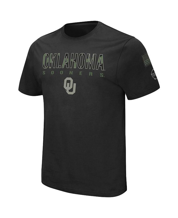 Colosseum Men's Black Oklahoma Sooners Big and Tall OHT Military-Inspired Appreciation Informer ...