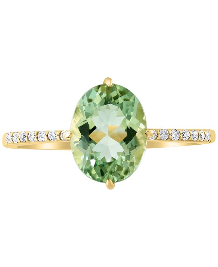 EFFY Collection EFFY® Green Quartz (2-3/8 ct. t.w.) & Diamond (1/20 ct ...
