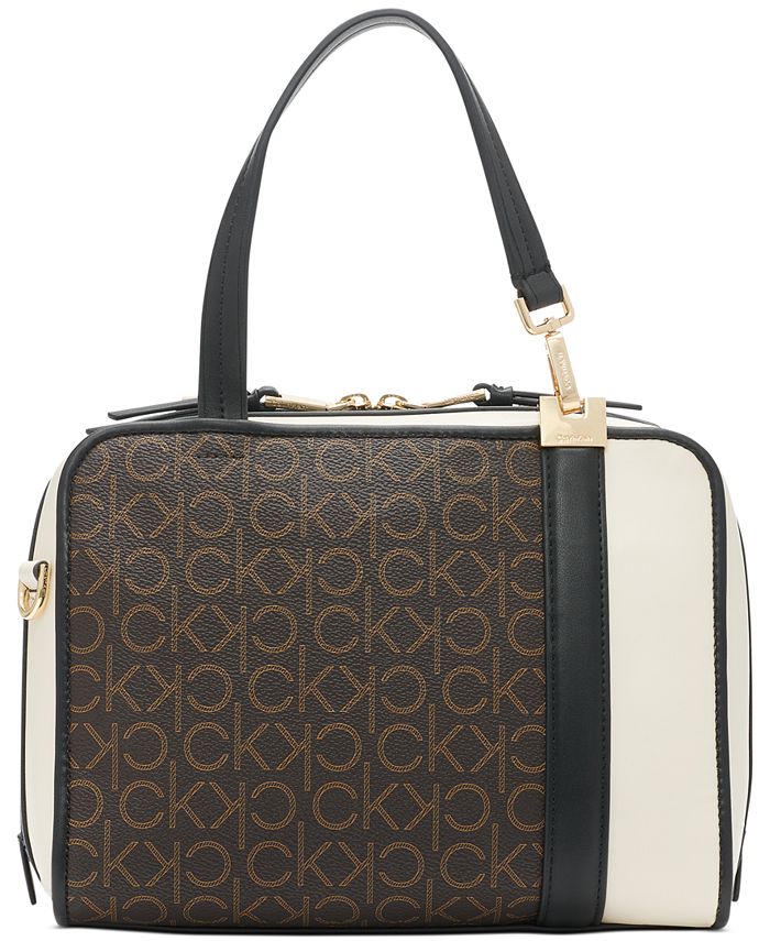 Calvin Klein Collette Signature Satchel - Macy's