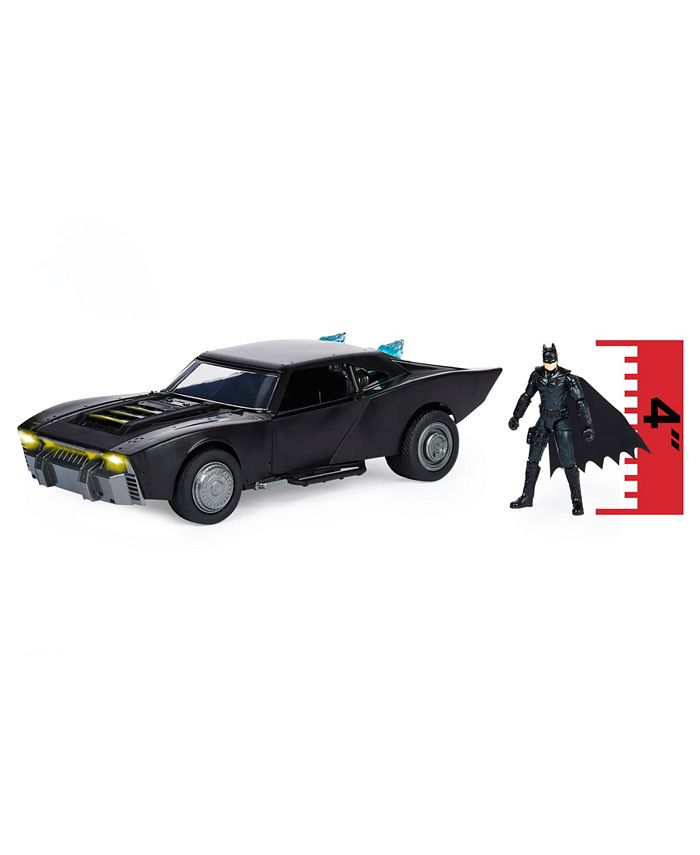 DC Comics Batman Batmobile with 4” Batman Figure, Lights and Sounds ...