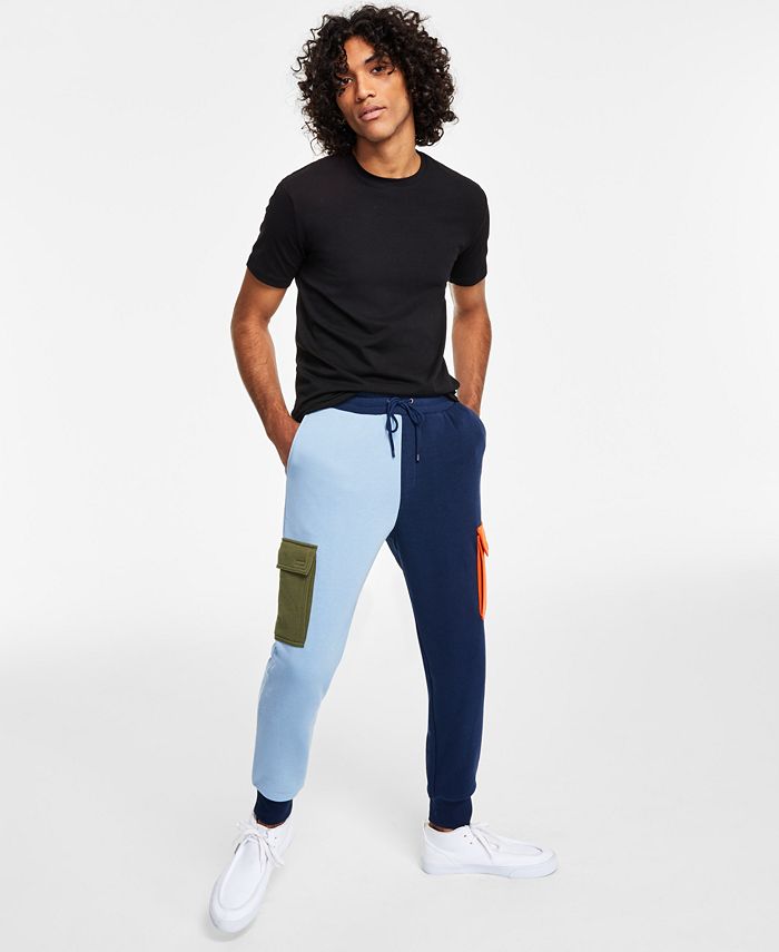 Sun + Stone Men's Colorblocked Pants, Created for Macy's - Macy's