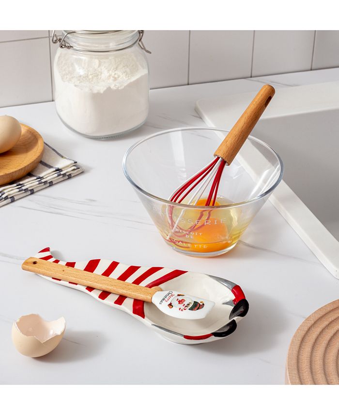Enchante Cook With Color 3-Pc. Holiday Baking Tools Set - Macy's