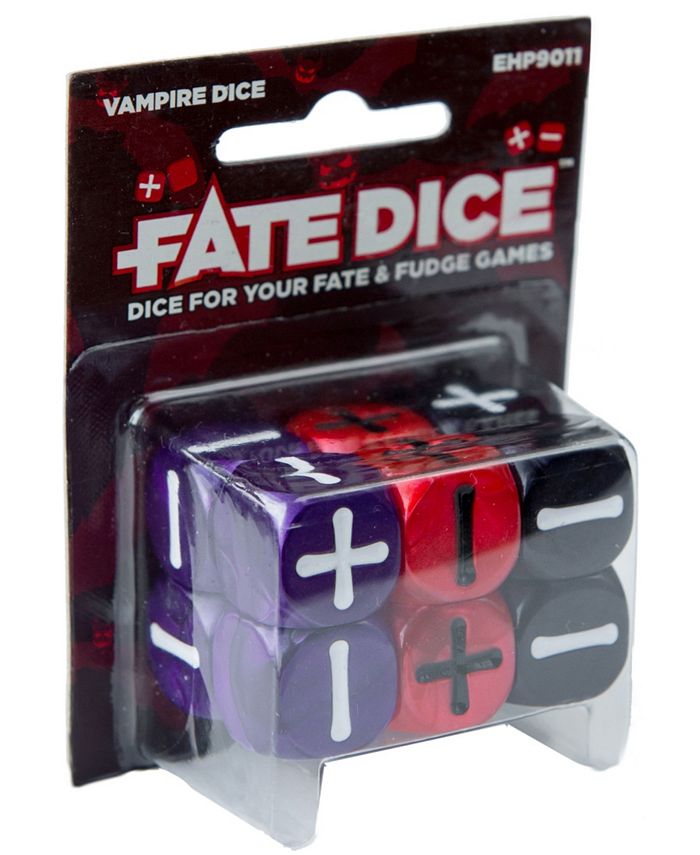 Evil Hat Productions Fate Dice Vampire Dice Set, 12 Pieces - Macy's