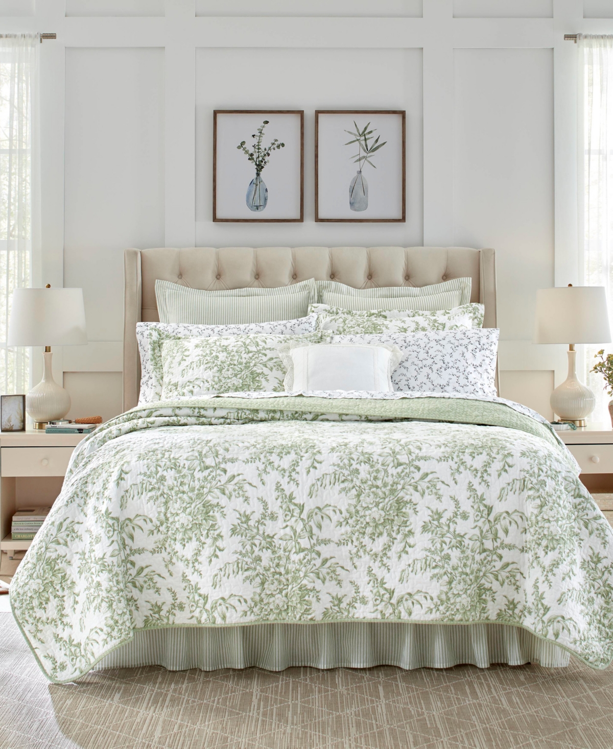 Click here for Laura Ashley Bedford Cotton Reversible 3-Pc. Quilt... prices