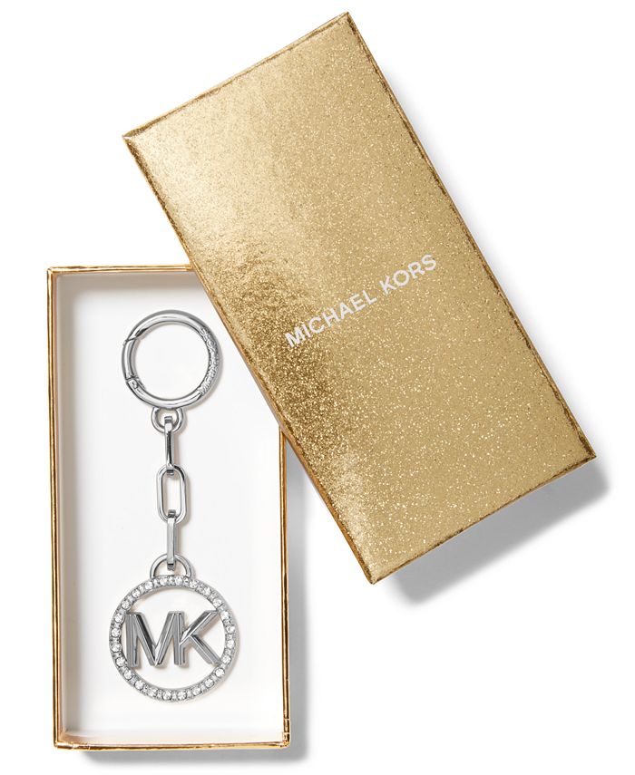 Michael Kors Michael Kors Charms Metal MK Circle Pave Key Charm - Macy's