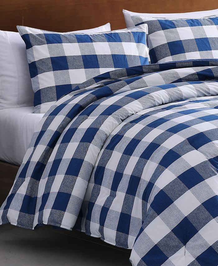 Wrangler CLOSEOUT! Bison Plaid 3 piece Comforter Set, Full/Queen - Macy's