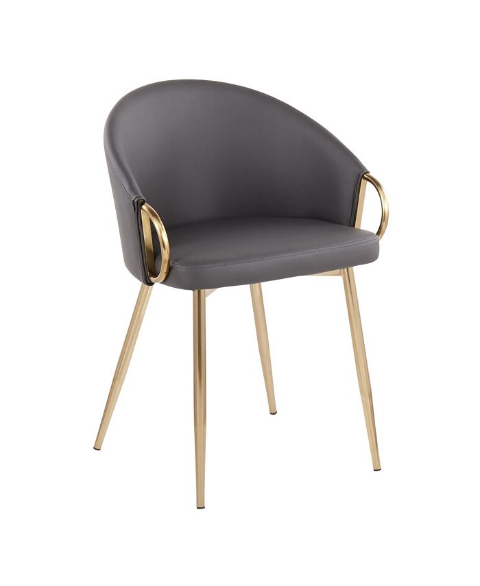 Lumisource Claire Contemporary Glam Chair Leather - Macy's