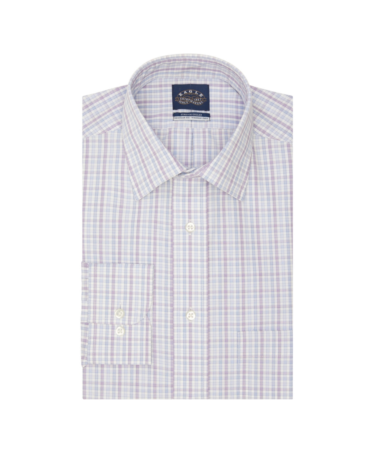 Eagle Men's Regular Fit Stretch Collar Dress Shirt In Grape | ModeSens