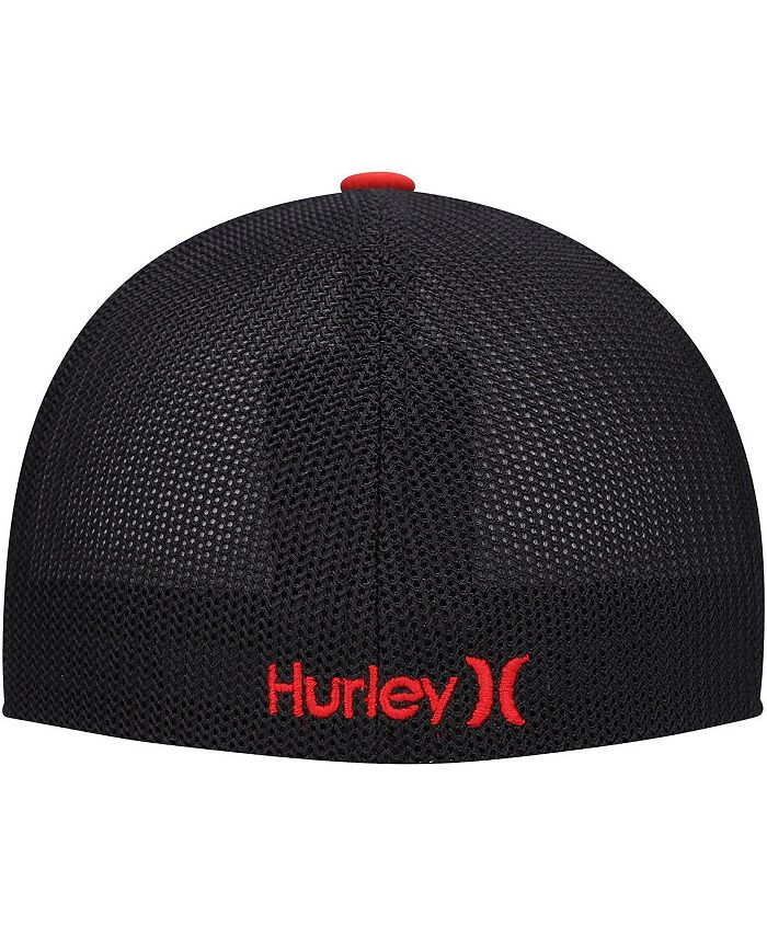 Hurley Men's Red Icon Textures Flex Hat - Macy's