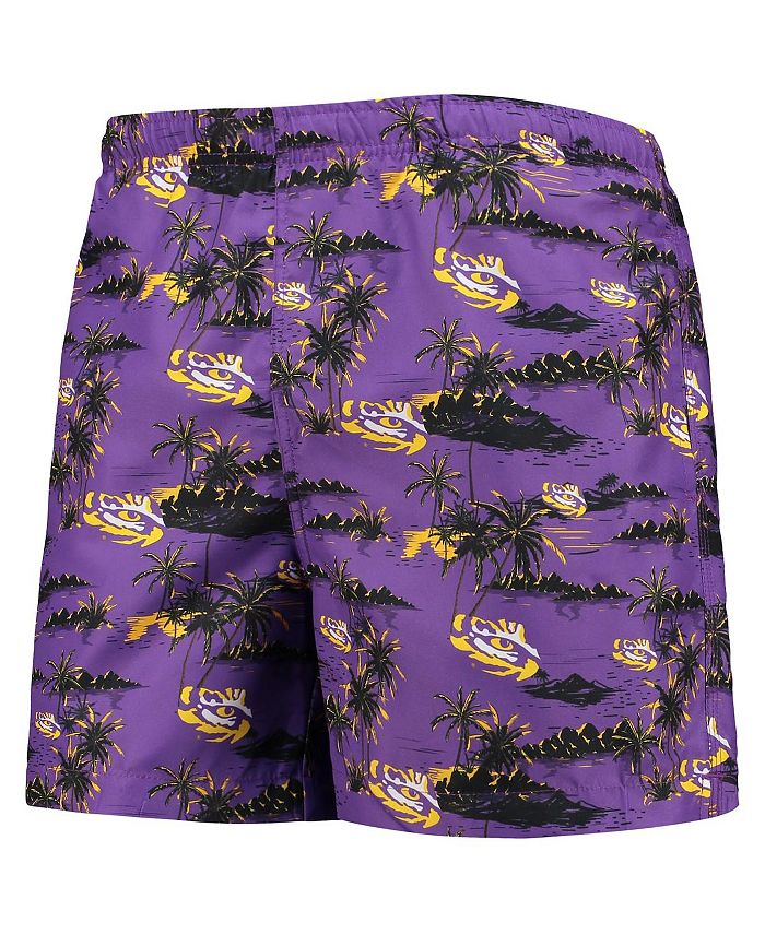FOCO Men's Purple LSU Tigers Island Palm Swim Trunks & Reviews - Sports ...