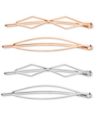 INC International Concepts 4-Pc. Geometric Bobby Pins, Created for Macy ...