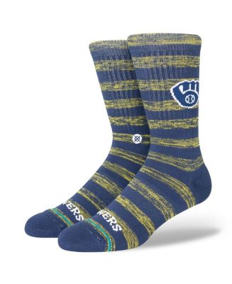 Men's Stance Milwaukee Brewers Twist Logo Crew Socks - Macy's