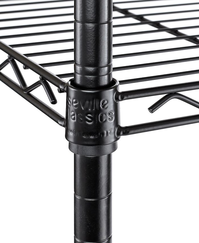 Seville Classics 5-Tier Black Epoxy Steel Wire Shelving - Macy's