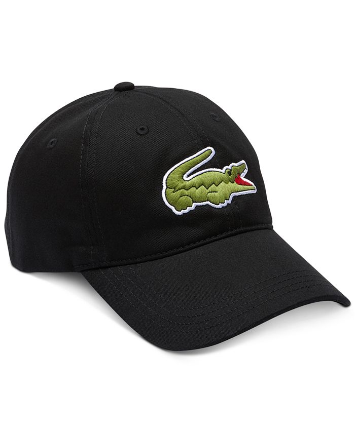 Lacoste Men's Signature Embroidered Big Croc Logo Cap & Reviews - Hats ...