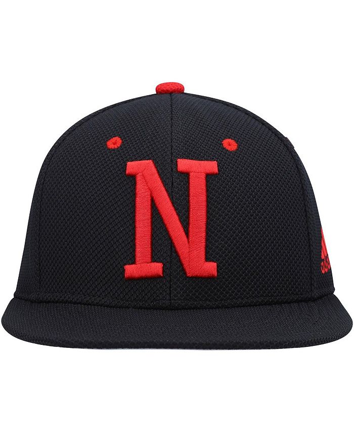 adidas Men's Black Nebraska Huskers On-Field Baseball Fitted Hat - Macy's