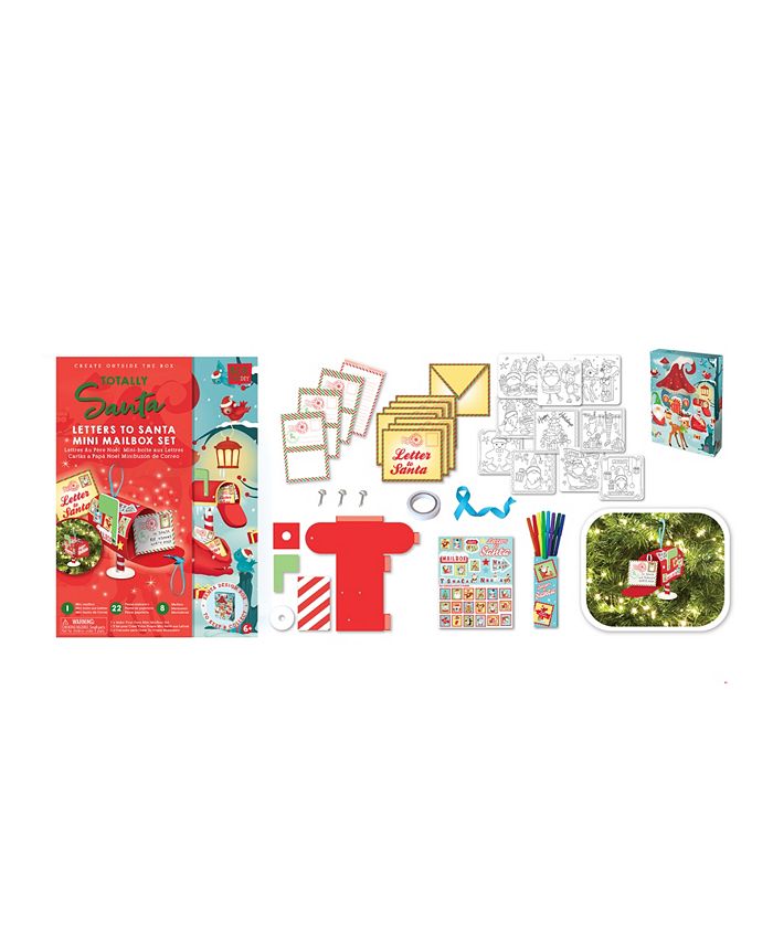 Box CanDIY Totally Santa Letters to Santa Mini Mailbox Set, 39 Pieces ...
