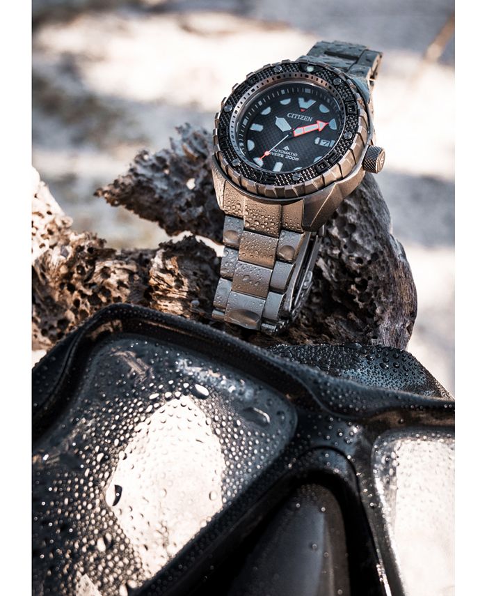 Citizen Men's Promaster Automatic Dive Silver-tone Super Titanium ...