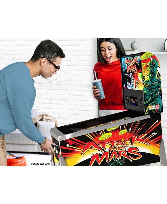Arcade 1UP Williams Bally Attack from Mars Pinball Machine - Macy's