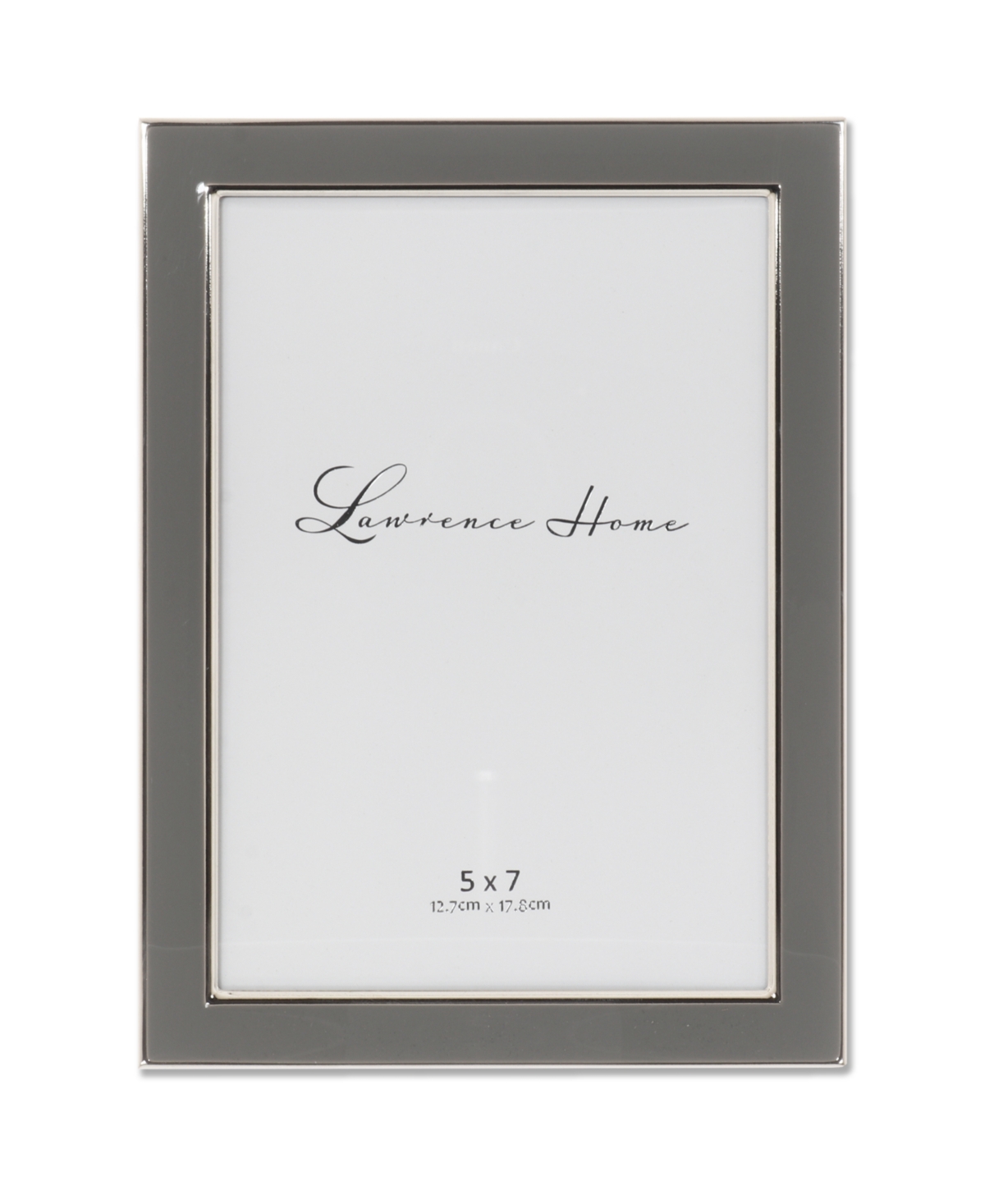 Click here for Metal and Enamel Picture Frame  5 x 7 - Gray prices