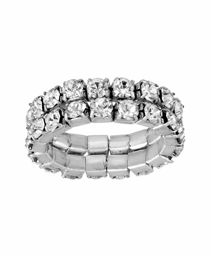 2028 Women's Crystal Stretch Ring Set - Macy's