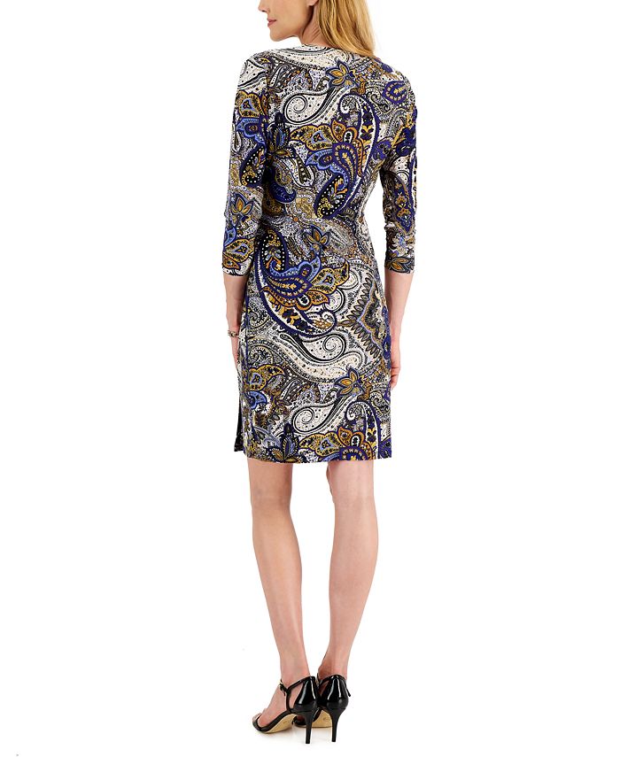 Kasper Women's Faux-Wrap Dress - Macy's