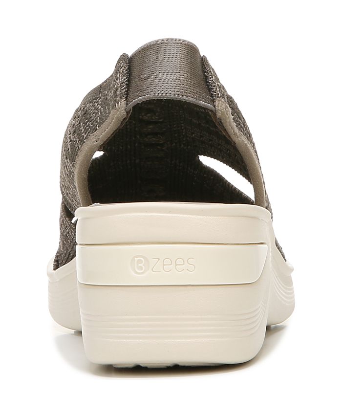 Bzees Double Up Washable Wedge Slingbacks - Macy's