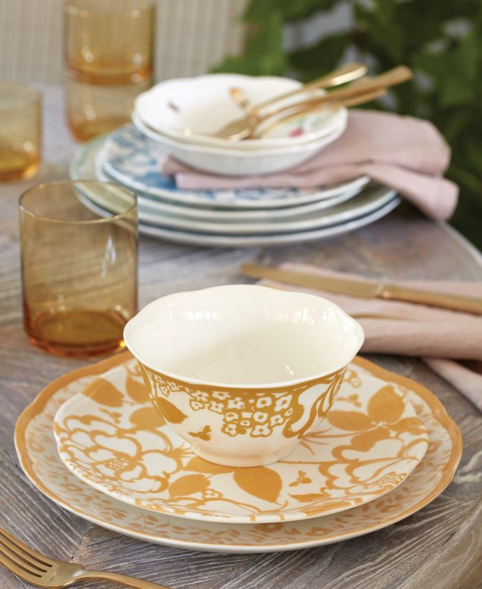 Lenox Butterfly Meadow Cottage Dinner Plate Set, Set of 4 - Macy's
