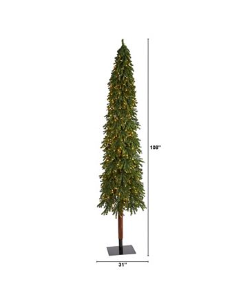 Nearly Natural Grand Alpine Artificial Christmas Tree with Lights and ...