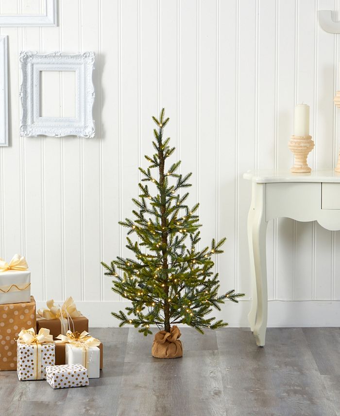 Nearly Natural Fraser Fir Natural Look Artificial Christmas Tree with ...